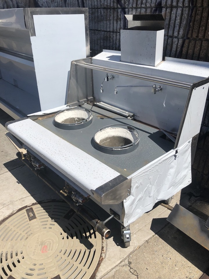 Chinese Wok Two 18" Hole Jet, Duck, Burner w/ Safety Valve Gas - NSF ...