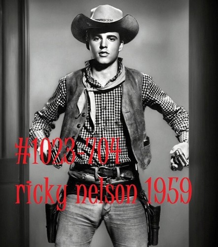 VINTAGE MALE PORTRAIT #1023-704 -'ricky nelson 1961' -free shipping usa ...