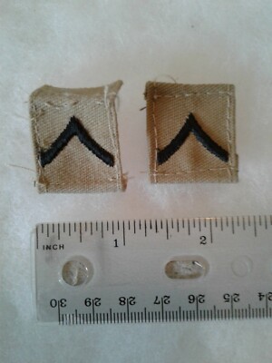 Authentic US Army Private Second Class PV2 Insignia Rank BDU Desert ...