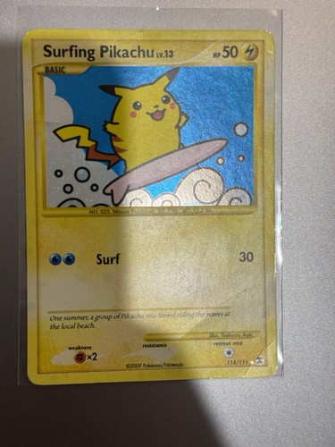 Pokemon TCG Platinum Rising Rivals 2009 Secret Rare Holo Surfing ...
