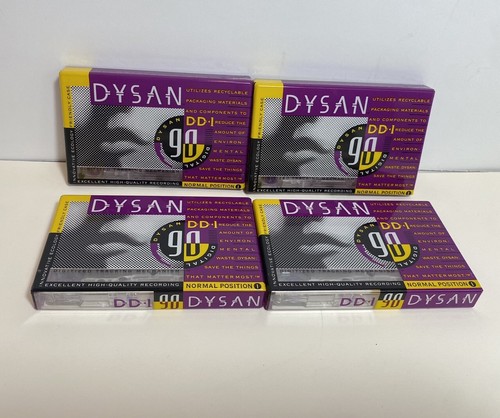 Dysan DD1 Digital Normal Position Blank Cassette Sealed Lot of 4 ...