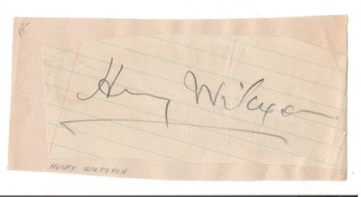 HENRY WILCOXON 3X6 AUTOGRAPHED PAPER UNINSCRIBED IN PENCIL | eBay