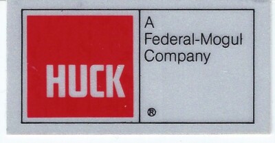 HUCK A Federal-Mogul Company Vintage Unused Mining Hard Hat Decal ...