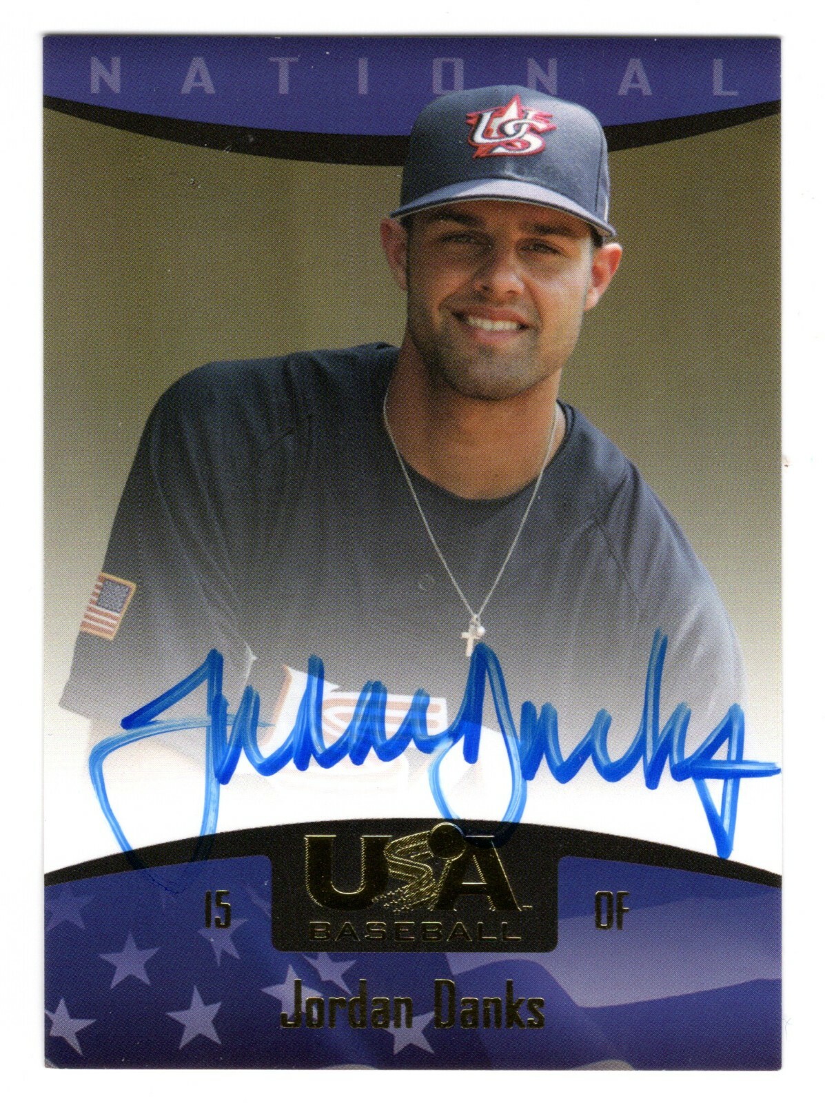2007 USA Baseball Jordan Danks Autograph - National Team - U. of Texas ...