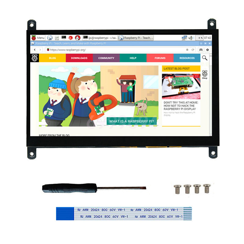 Radioberry V2.0 SDR TRANSCEIVER + Raspberry Pi 4 + 7" DSI Touch Screen ...