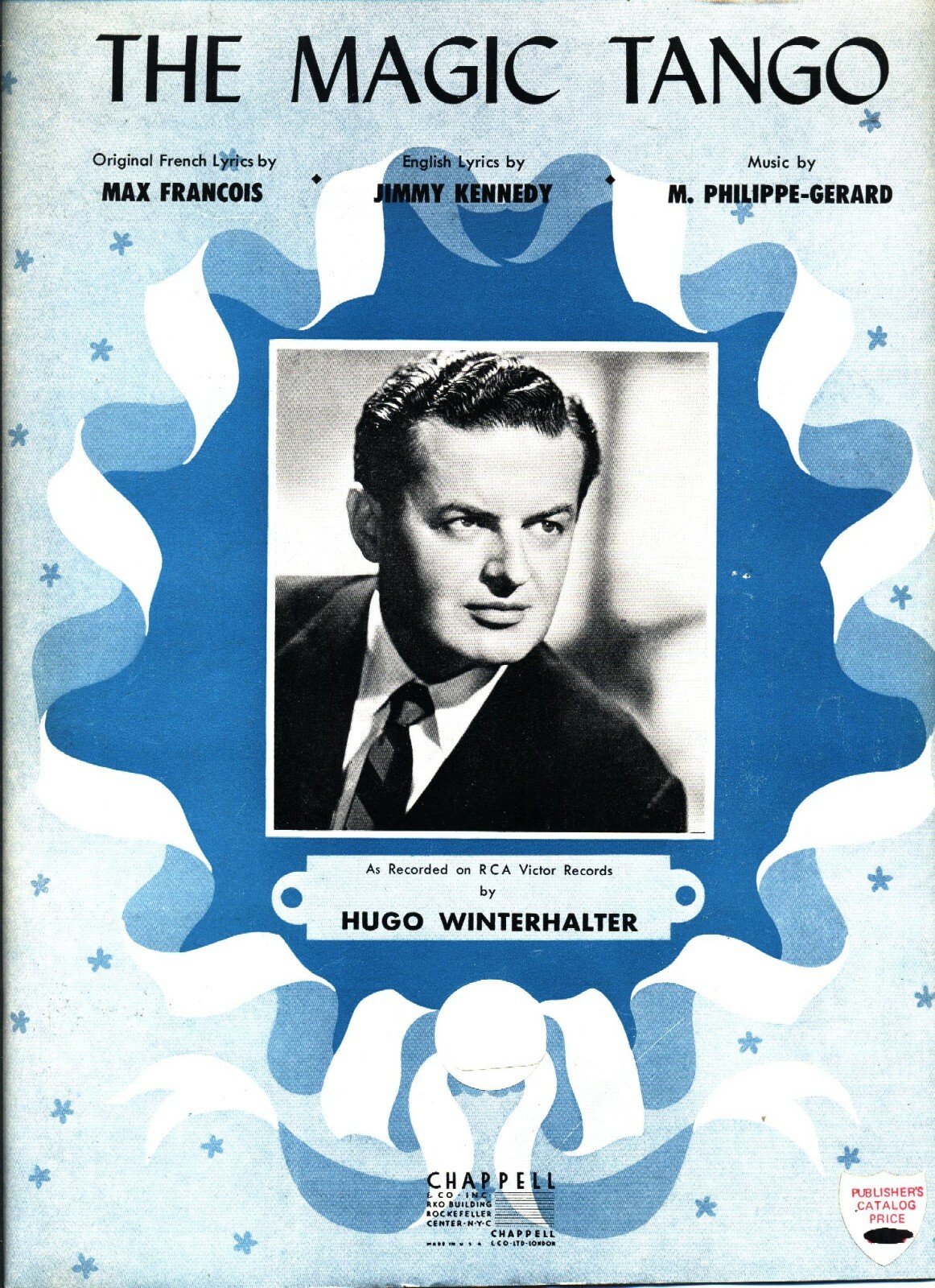 HUGO WINTERHALTER THE MAGIC TANGO SHEET MUSIC PIANO/VOCAL/GUITAR/CHORDS ...