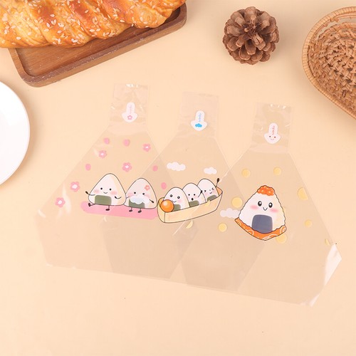 50Pcs Lovely Cartoon For Triangle Rice Ball Packaging Bag Rice Ball ...