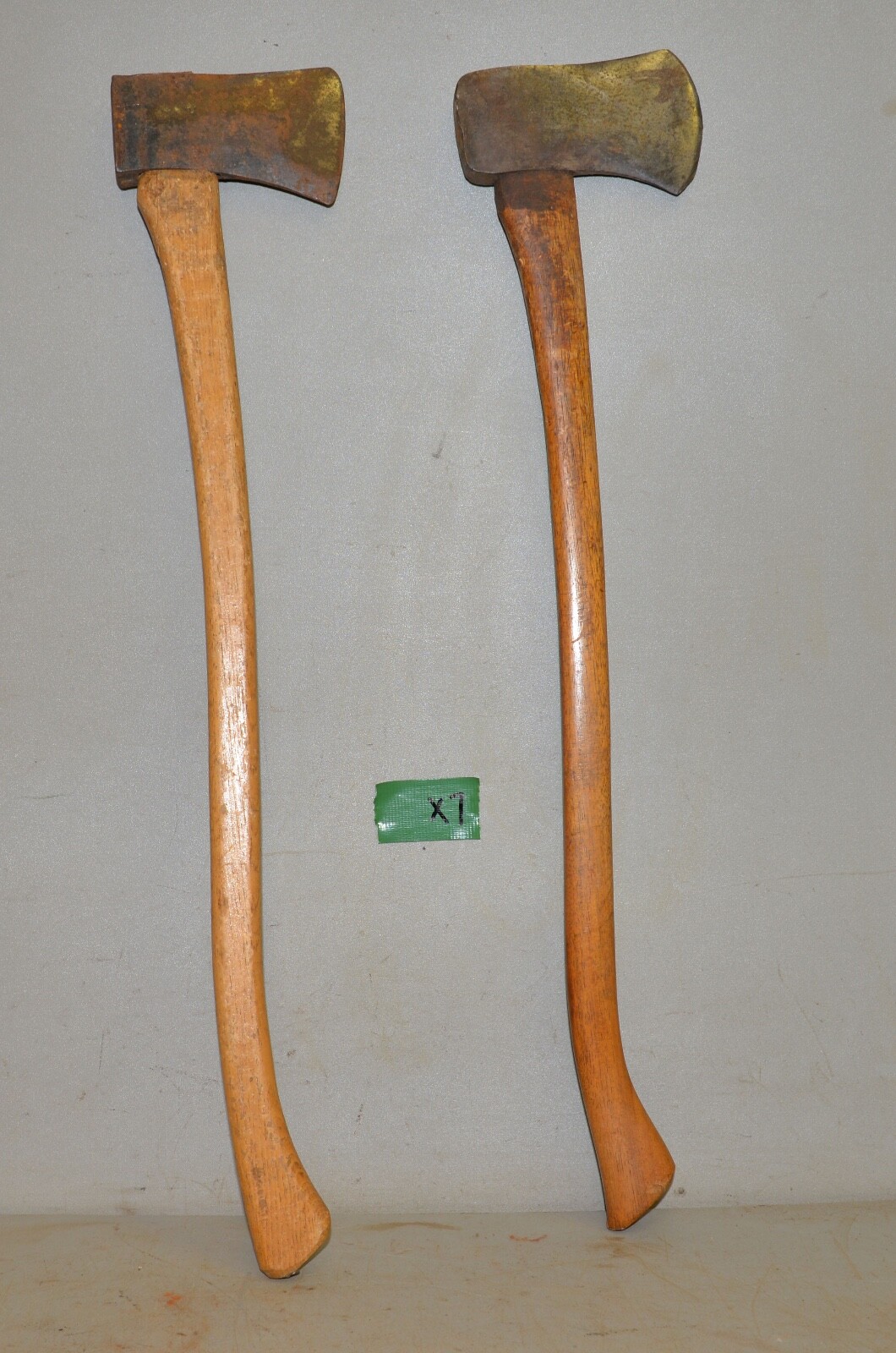 2 embossed Kelly Works axe Woodslasher Flint Edge collectible ax tool ...