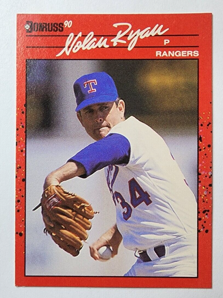 Nolan Ryan 1990 Donruss ERROR Card #166 ~ No Dot After Inc | eBay