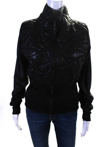 Noa Women's Full Zip Textured Long Sleeve Jacket Black Size S | eBay