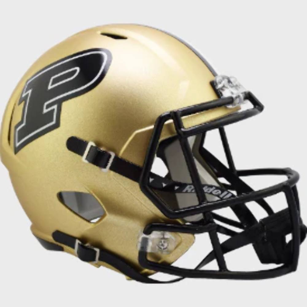 Purdue Boilermakers Full Size Speed Replica Football Helmet Gold- NCAA ...