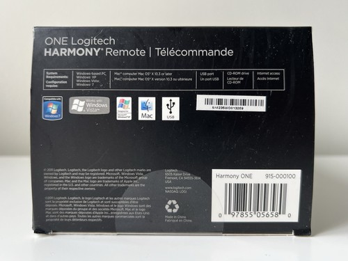 Logitech Harmony One Touch Universal Remote Control 915-000100 FACTORY ...