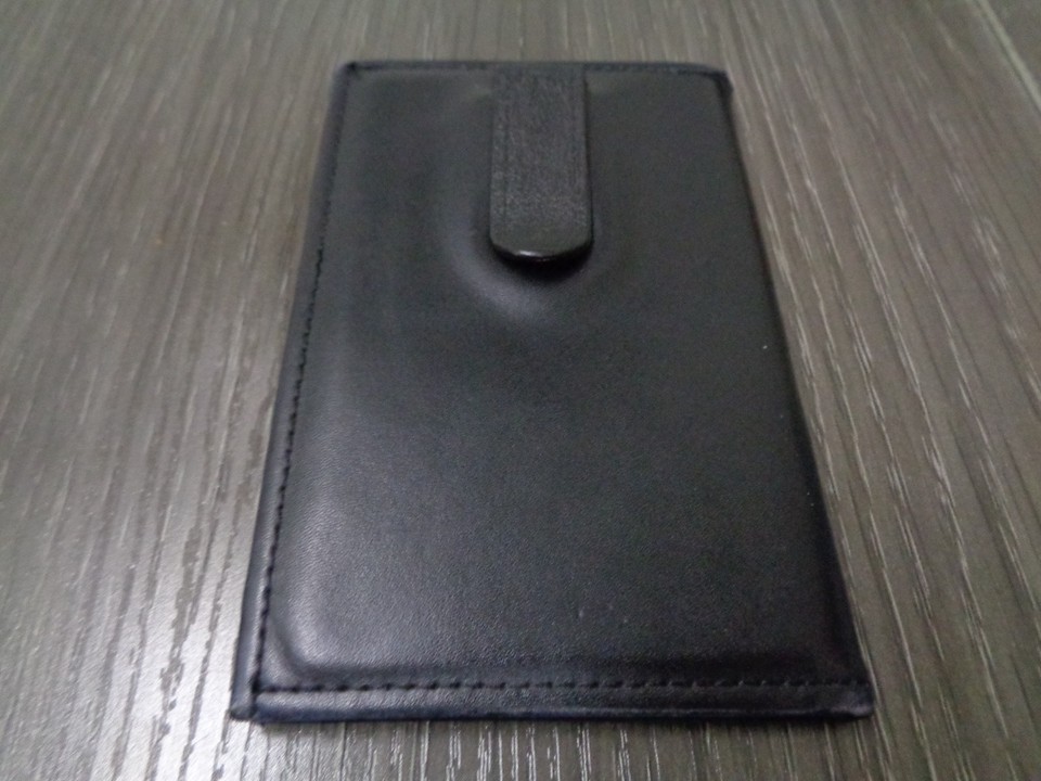 FBI Style Black Leather Badge Wallet With Clip, Police Badge Holder | eBay