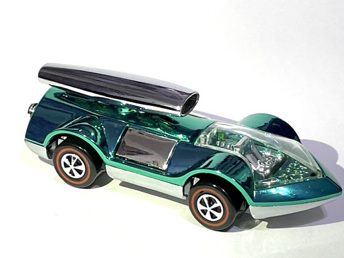 🤩 Custom Made HOT WHEELS Rocket Bye Baby Spectraflame Green Redline ...
