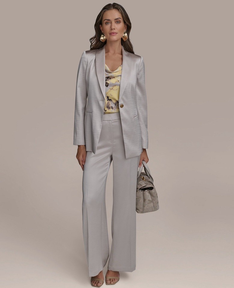 Donna Karan Women’s Satin One Button Blazer. Size 10 US. NWT | eBay