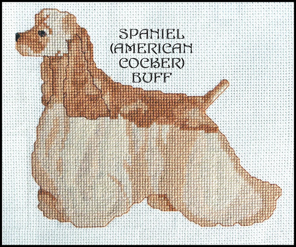 COCKER SPANIEL COUNTED CROSS -STITCH PATTERNS | eBay