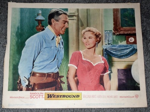 WESTBOUND orig lobby movie poster RANDOLPH SCOTT/BUDD BOETTICHER/VIRGINIA MAYO | eBay