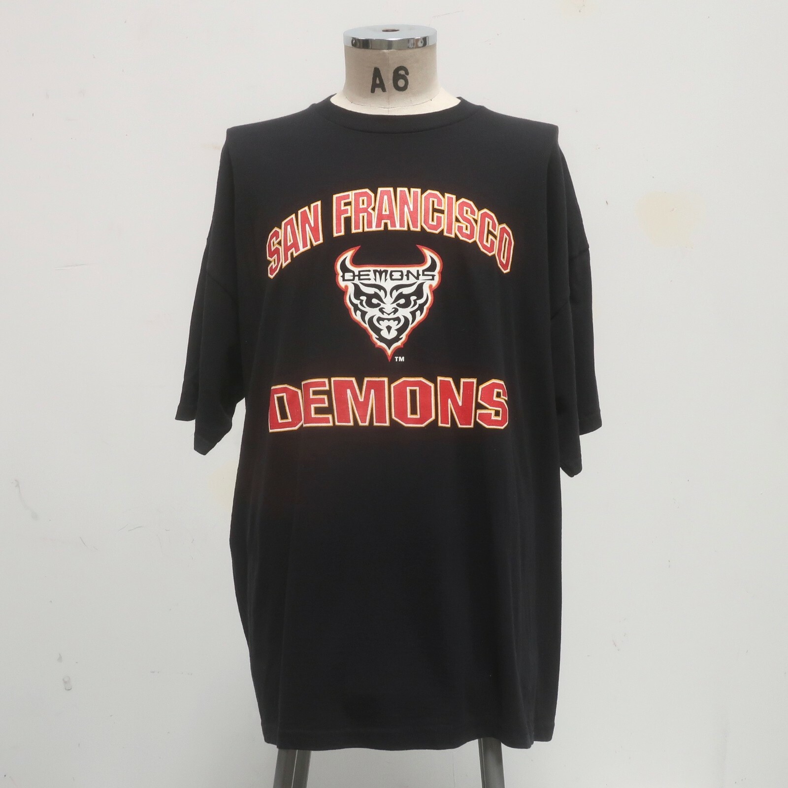 Vintage 90s XFL San Francisco Demons Logo Shirt Size XL | eBay