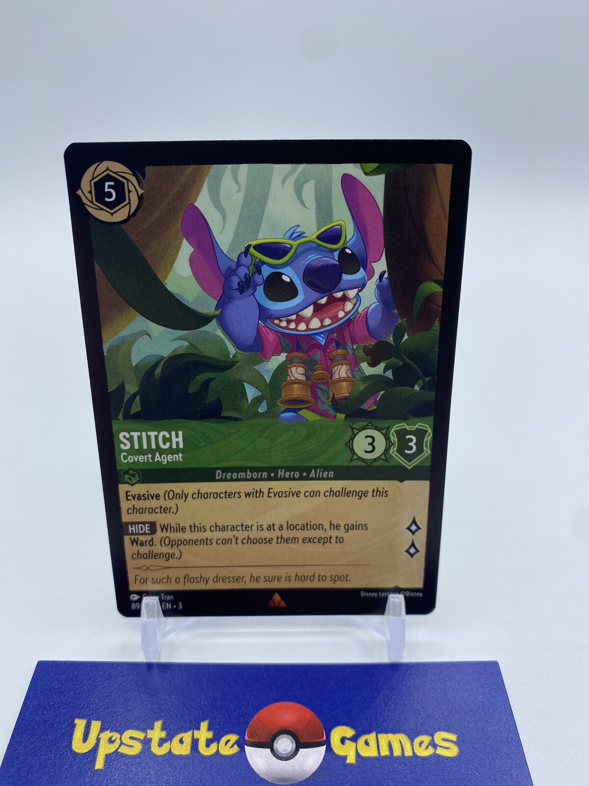 x1 Stitch - Covert Agent - 89/204 - Rare Lorcana Into the Inklands M/NM ...