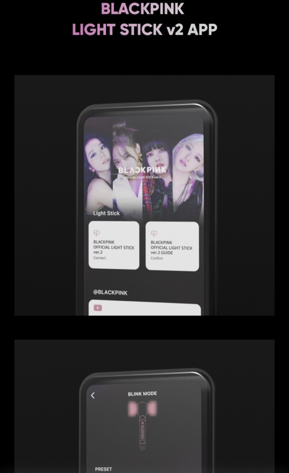 official BLACKPINK Lightstick third-generation powder hammer without ...