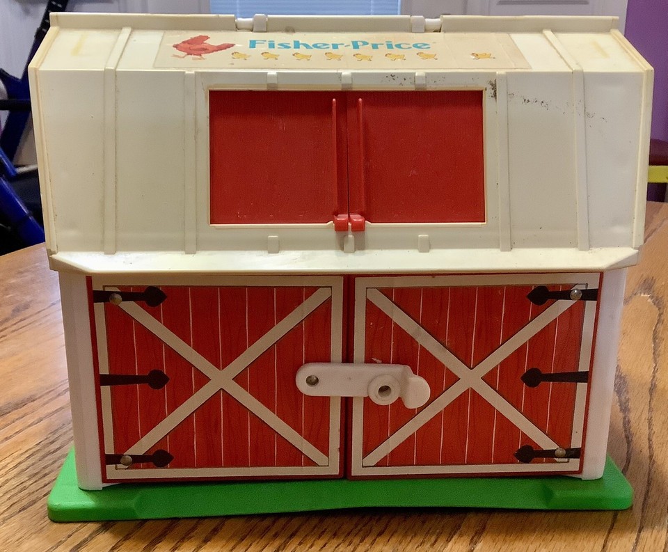 Vintage 1986 Fisher-Price Little People Barn Farm Play Set #2501 ...
