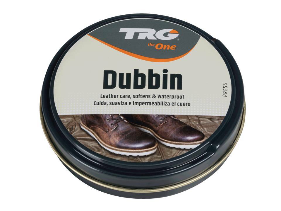 TRG Dubbin Polish Wax Leather Care Softens Waterproof Neutral Black ...