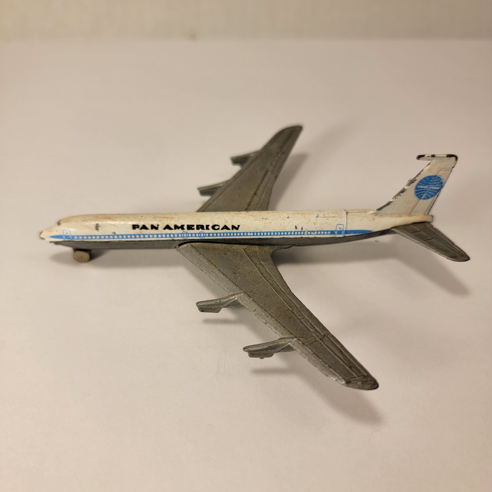 Vintage Playart Pan American Airlines Boeing 707 Mini Metal Airplane ...