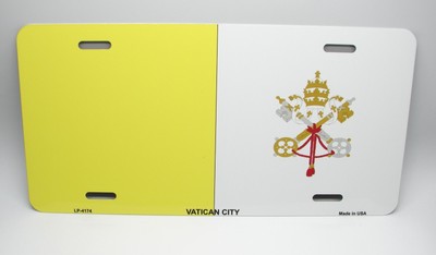 VATICAN CITY FLAG Metal Novelty Car License Plate Auto Tag | eBay