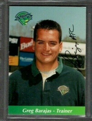 Greg Barajas Trainer Beloit Snappers Baseball Card Signed Autograph | eBay