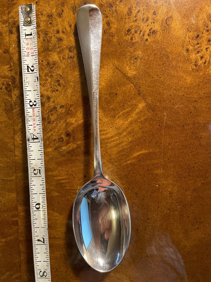 Lot of four English Sterling RAT TAIL OVAL SOUP SPOONS-8 Inch | eBay