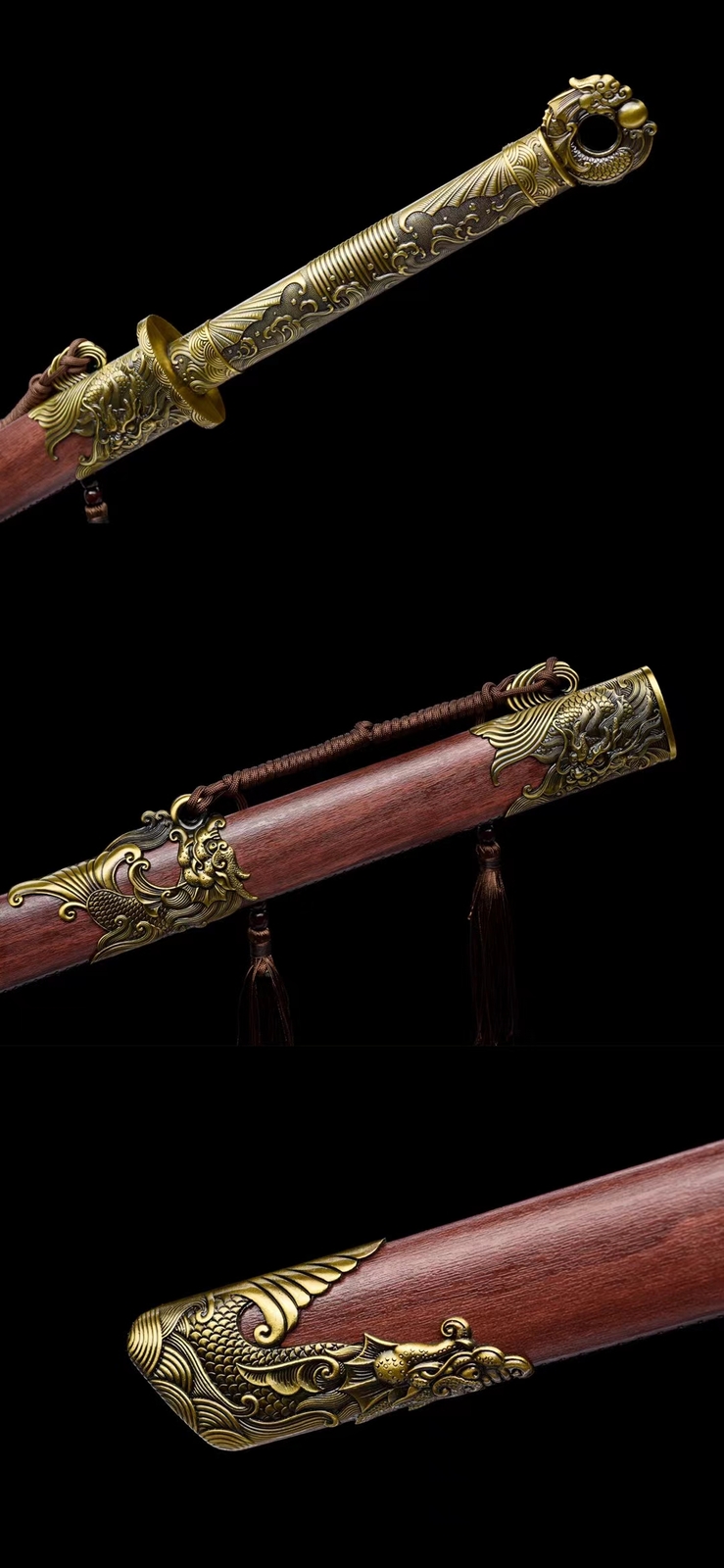 Battle Ready Chinese KUNGFU Sword Sharp Tang Dao 1095Carbon Steel Saber ...