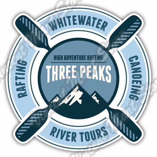 River Tours Whitewater Canoeing Rafting Car Bumper Vinyl Sticker Decal ...