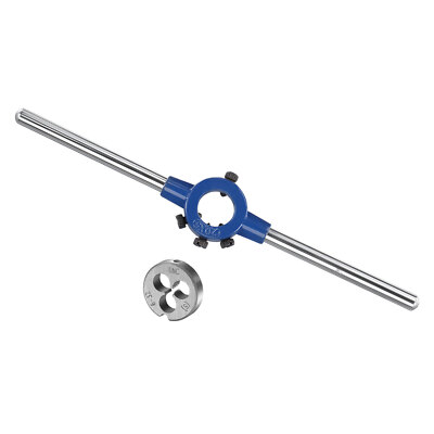 Die Stock Handle Set 6-32 UNC Thread Die & Fit 11mm-20mm OD M3-M4 Die ...