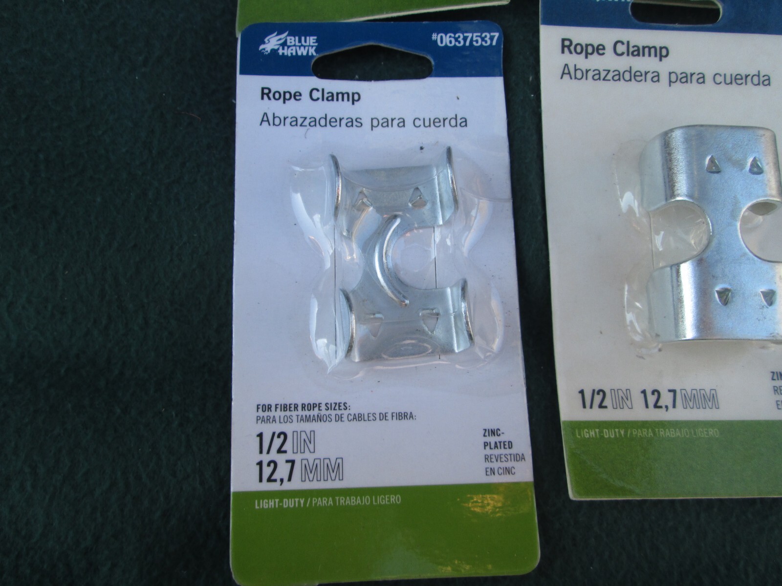 Lot Of 4 Blue Hawk Rope Clamp 1/2 In 12,7 Mm Zinc Plated | eBay