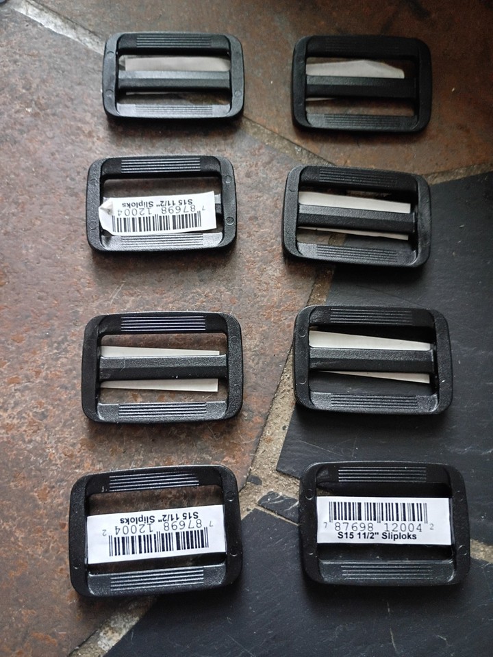 Buckle Slide Tension Lock-1/2Inch Plastic Strap Buckle Use 1.5" strap ...