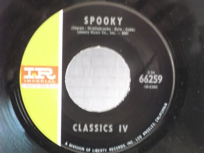 Classics IV,Imperial 66259,"SPOOKY", US,7" 45,1968 blue eyed soul hit ...