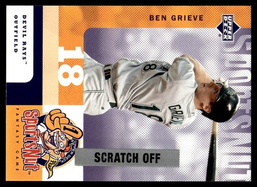 2003 Upper Deck MVP SportsNut Ben Grieve Tampa Bay Devil Rays #SN55 | eBay