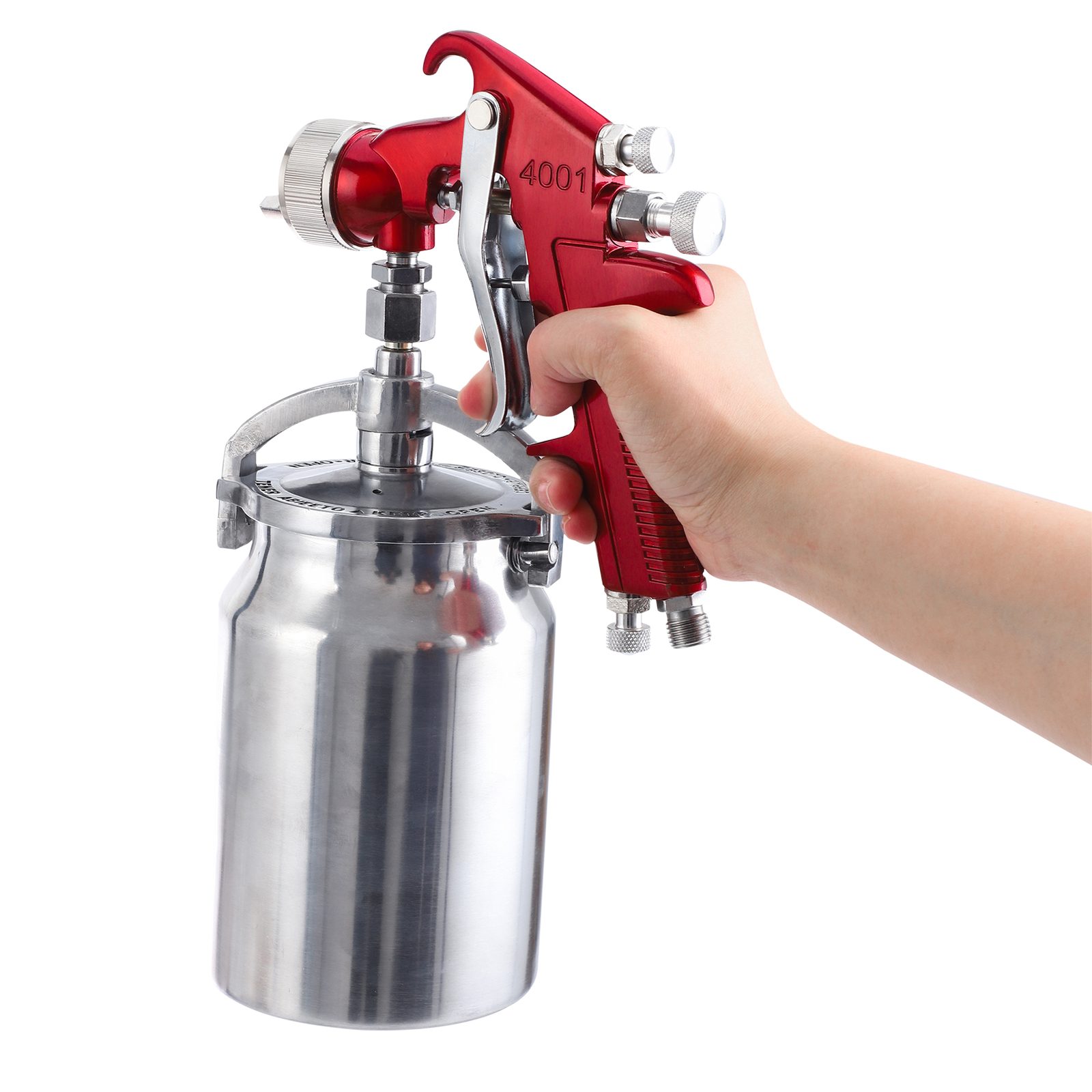 HVLP Spray Gun Air Paint Sprayer Siphon Feed 1000CC 1.3mm 1.7mm 2.0mm ...