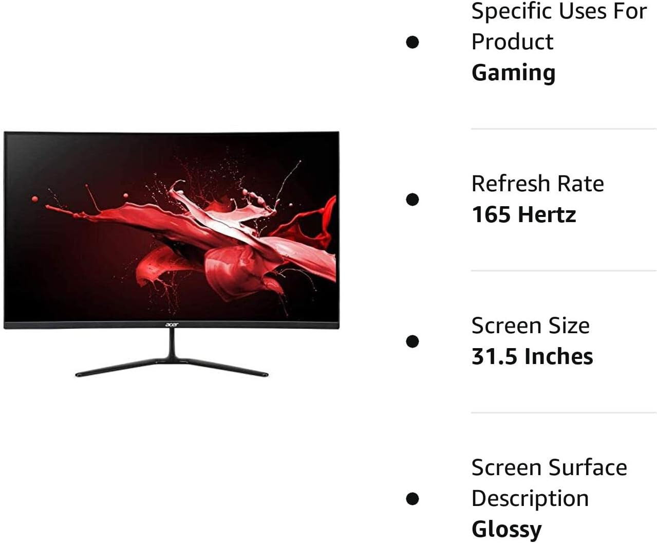 Acer Nitro ED320QR BI 32 in 1920 x 1080 Monitor - UM.JE0AA.004 for sale ...