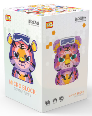 Tiger Building Blocks Set Construction Bricks Office Home Decor Gift ...