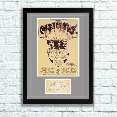 Cream Concert Poster & Autographs Memorabilia Poster San Francisco 1968 ...