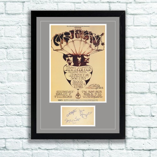 Cream Concert Poster & Autographs Memorabilia Poster San Francisco 1968 ...