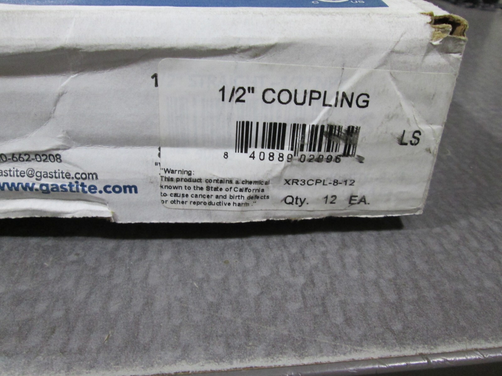 GASTITE FLASH-SHIELD XR3 1/2" CSST COUPLING FITTING XR3CPL-8-12 FULL ...