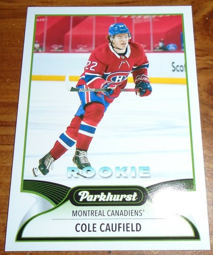 Cole Caufield 2021-22 Parkhurst Rookie card RC #330 Montreal Canadians ...
