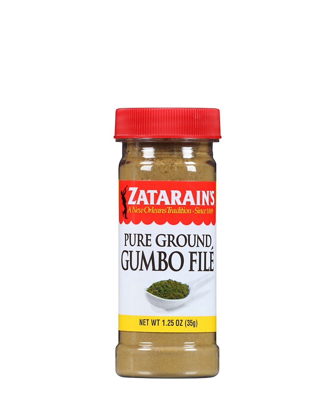 Zatarain's Pure Ground Gumbo File 1.25 Oz Plastic Jar for sale online ...