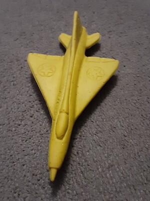 1970s Lesney Matchbox Yellow Jet Eraser Collectible Rubbber Plane MIG ...