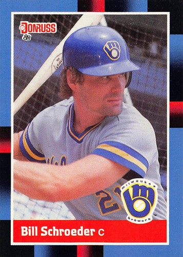 Bill Schroeder 1988 Donruss 419a Milwaukee Brewers Baseball Card | eBay