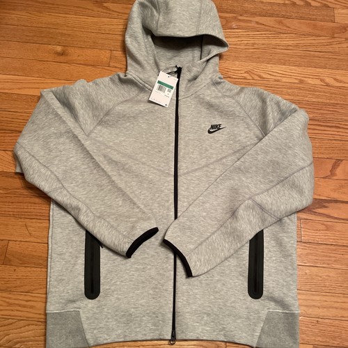 Nike Tech Fleece Gray Heather Windrunner Full Zip Hoodie FB7921-063 Men ...