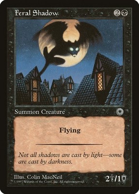 MTG Magic the Gathering Feral Shadow (93/250) Portal MP | eBay