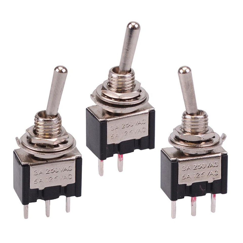 PCB Miniature Mini Toggle Switch On-Off, On-On, On-Off-On | eBay UK